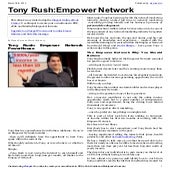Tony rush empower network