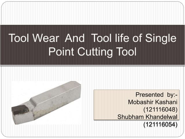 Tool life by amit hazari | PPTX