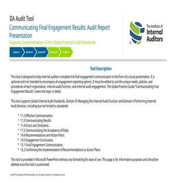 on audit_report presentation tools useful | PPTX