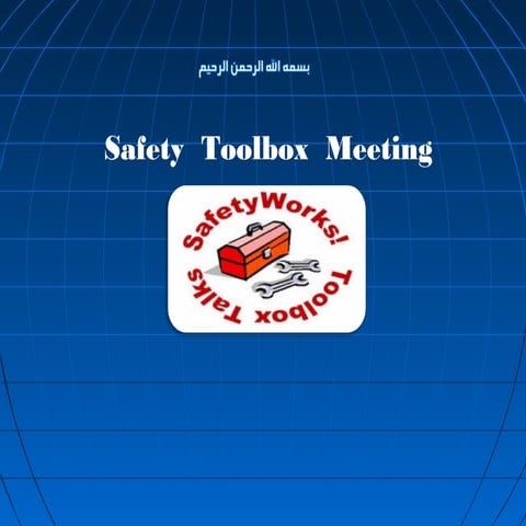 safety Toolbox meeting | PPT
