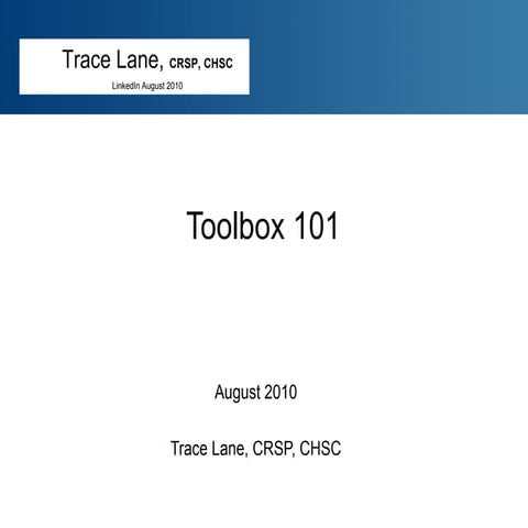 Toolbox Talk Meeting Training Procedure.pdf