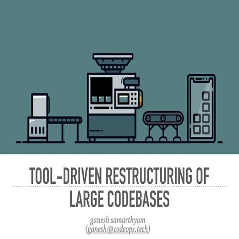 Tool Driven Restructuring Of Large Codebases Ppt 0199