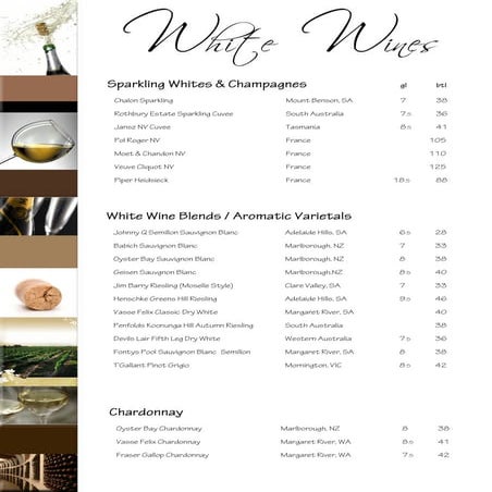 White Wine Menu | PDF