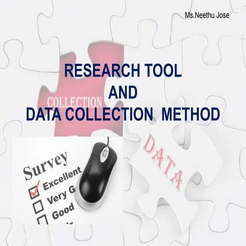 Ppt Data Collection Tools Interview And Questionnaire Questionnaire