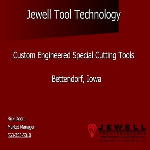 Tooling Presentation | PPT | Manufacturing Industry | Industries