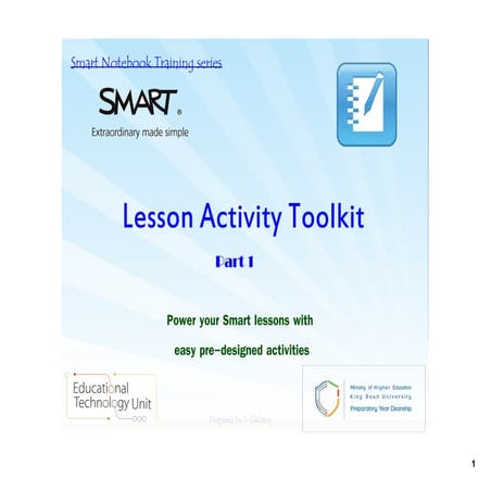 Lesson Activity Toolkit- Part 1 | PPT