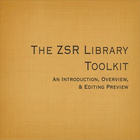 Toolkit Presentation | PDF