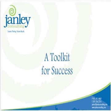 Toolkit for success (tools 1&2) | PPTX