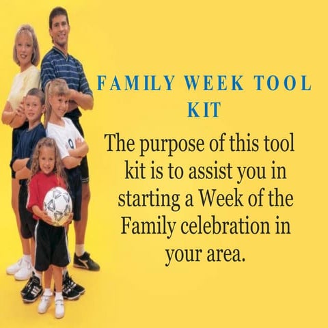 Week of the Family tool Kit | PPT