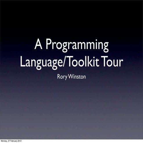 An Analytics Toolkit Tour Ppt 