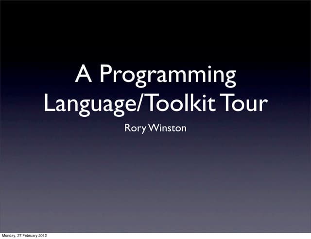 An Analytics Toolkit Tour Ppt