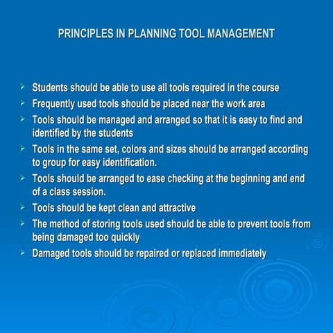 Tool managementselection and control | PPT