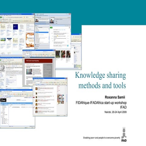 Knowledge sharing methods and tools | PPT