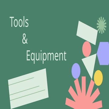 Classification of Tools and Equipment.pptx