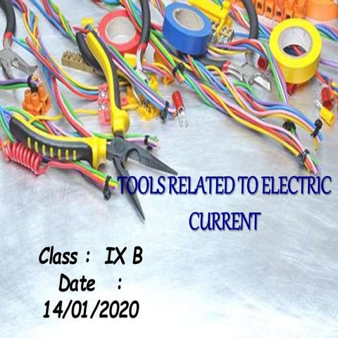 Tools related to electric current | PPT