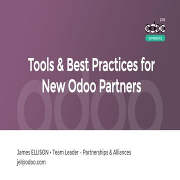 Tools And Best Practices For New Odoo Partners Pdf