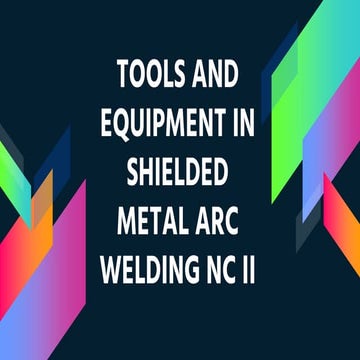 SMAW welding techniques | PPTX