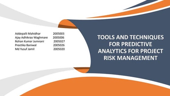 Predictive Analytics An Overview Pptx Computing Technology And Computing