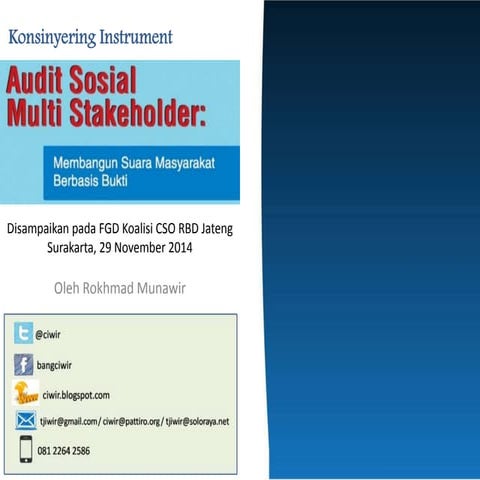Tools audit sosial_ciwir | PPT