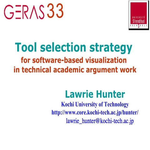 Tool selection for argument visualization | PPT
