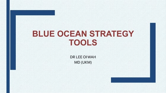 BLUE OCEAN VS RED OCEAN | PPT