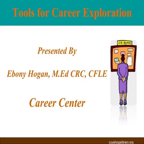 Tools For Career Exploration | PPTX