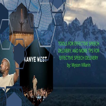 TOOLS FOR EFFECTIVE SPEECH DELIVERY, AND MORE TPS FOR EFFECTIVE SPEECH ...