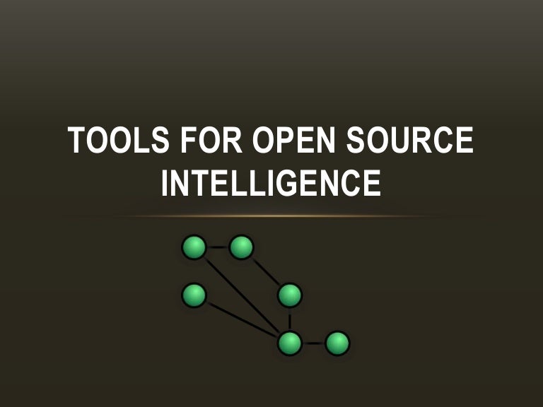 Tools For Open Source Intelligence Osint 5115