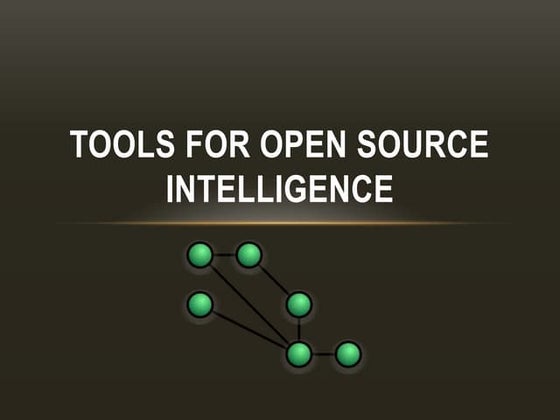 Osint Open Source Intelligence Pptx Internet Computing 3031