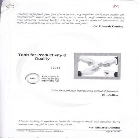 Tools and techniques for Productivity and Quality | PDF