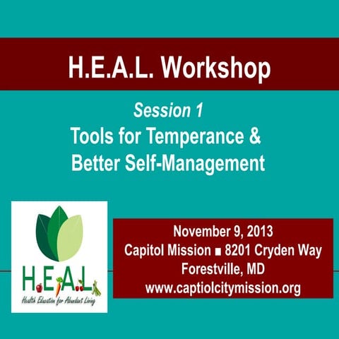 Tools for self management | PPT