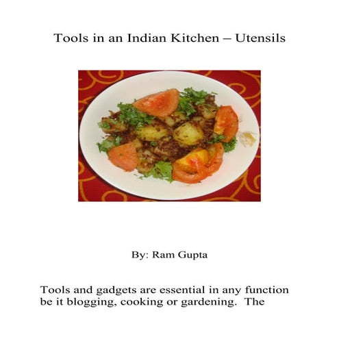 Tools In An Indian kitchen – Utensils | PDF