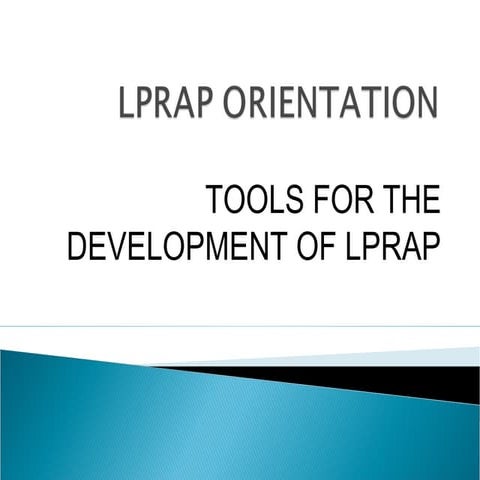 Tools in development lprap | PPT