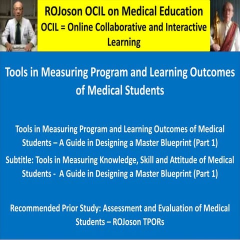 Tools in Measuring Program and Learning Outcomes - A Guide in Designing ...
