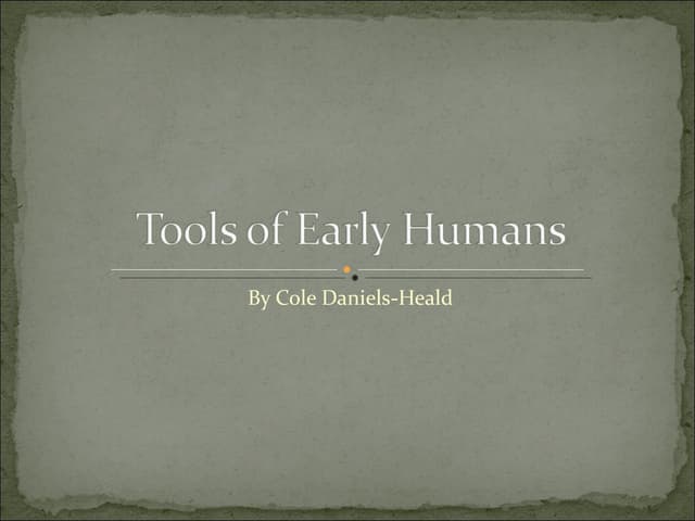 Early humans | PPT