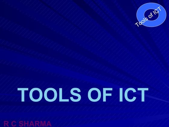 Ict tools | PPT | Internet | Computing