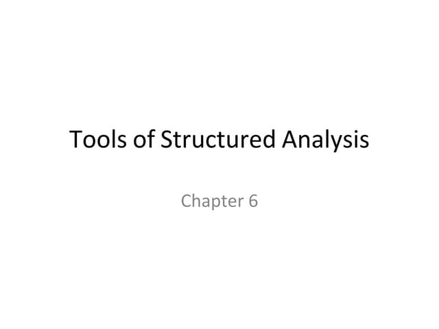 Tools Of Structured Analysisdocx