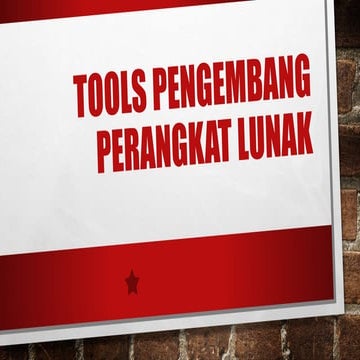 Dasar PPLG tools pengembangan perangkat lunak dan gim | PPTX