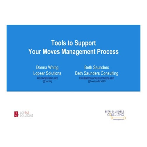 Tools to support moves management | PPT