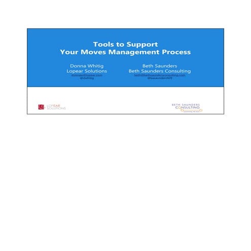 Moves Management in The Raiser's Edge | PPTX