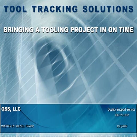 Tool Tracking Solutions | PPTX