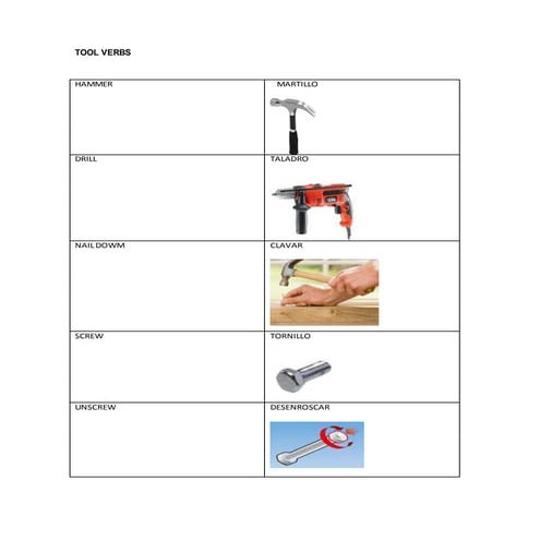 Tool verbs | DOCX