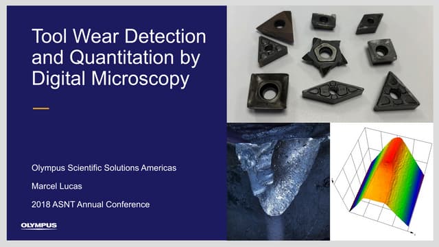 Tool Wear Detection And Quantitation By Digital Microscopy Ppt