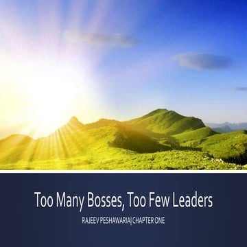 Too many bosses, too few leaders2 | PPTX