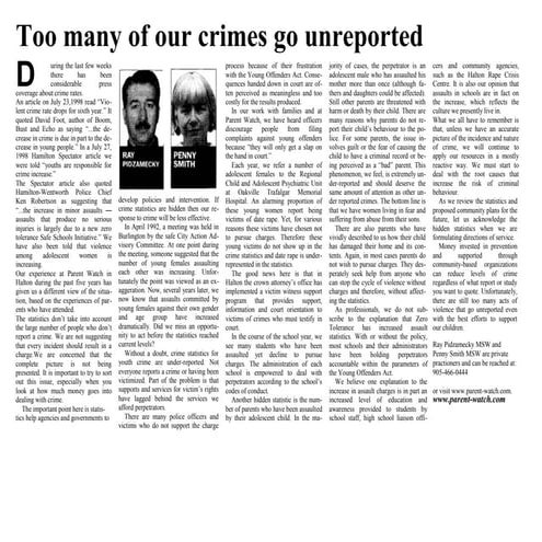 Too many of our crimes go unreported (newspaper) | PPT