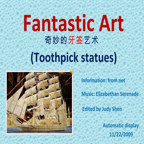 Toothpick statues | PPS