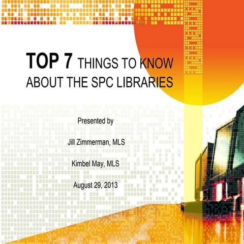 Library Orientation for Faculty | PPT
