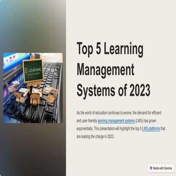 Top 5 Learning Management Systems Of 2023 - TechDogs | PPT