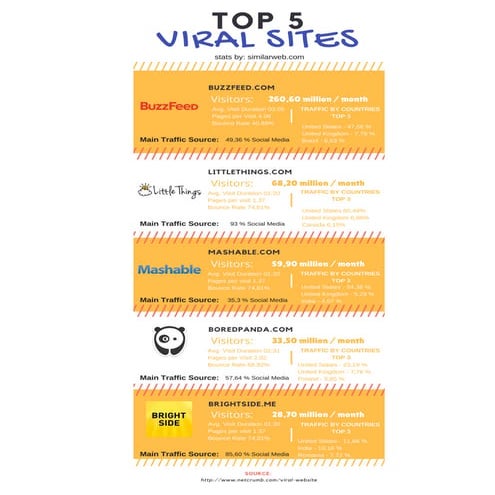 Top 5 Viral Websites Worldwide | PDF