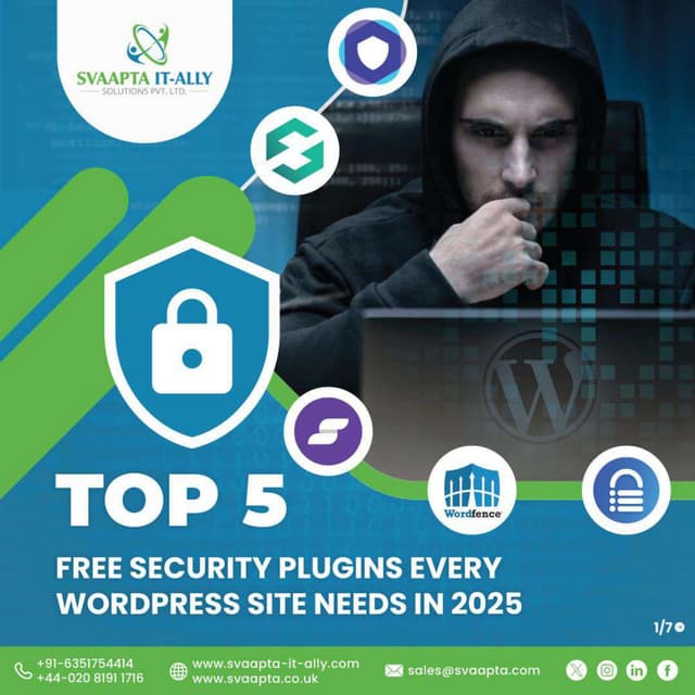 Top 5 Free Security Plugins Every WordPress Sites Need in 2025 | PDF